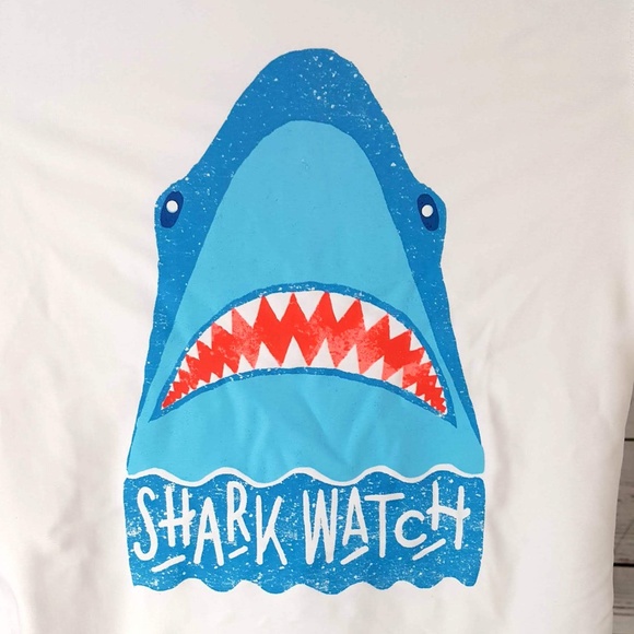 Cherokee | Swim | 25 Cherokee White Shark Rash Guard Swim Shirt | Poshmark